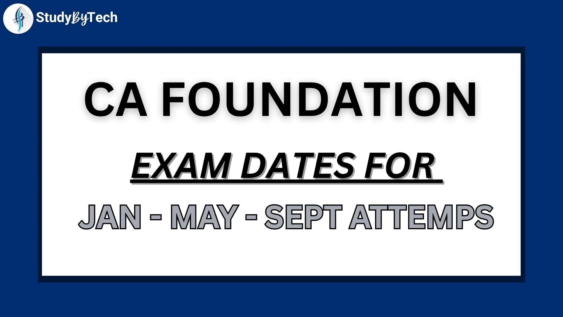 CA Foundation Exams Date: December 2023 (Released)