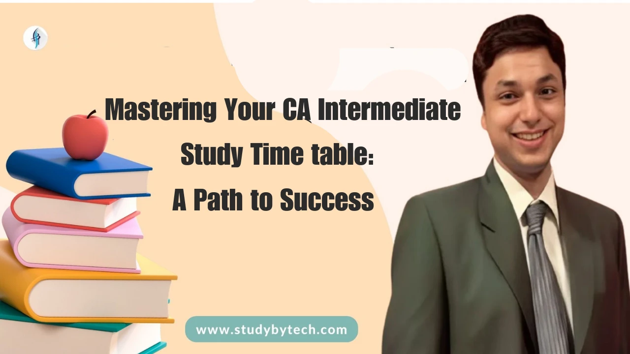 CA Inter Study Time Table